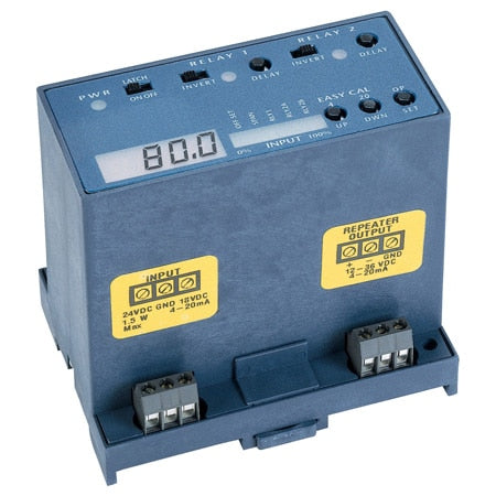 Single Input with Dual Relays, LED Display & Repeater Output